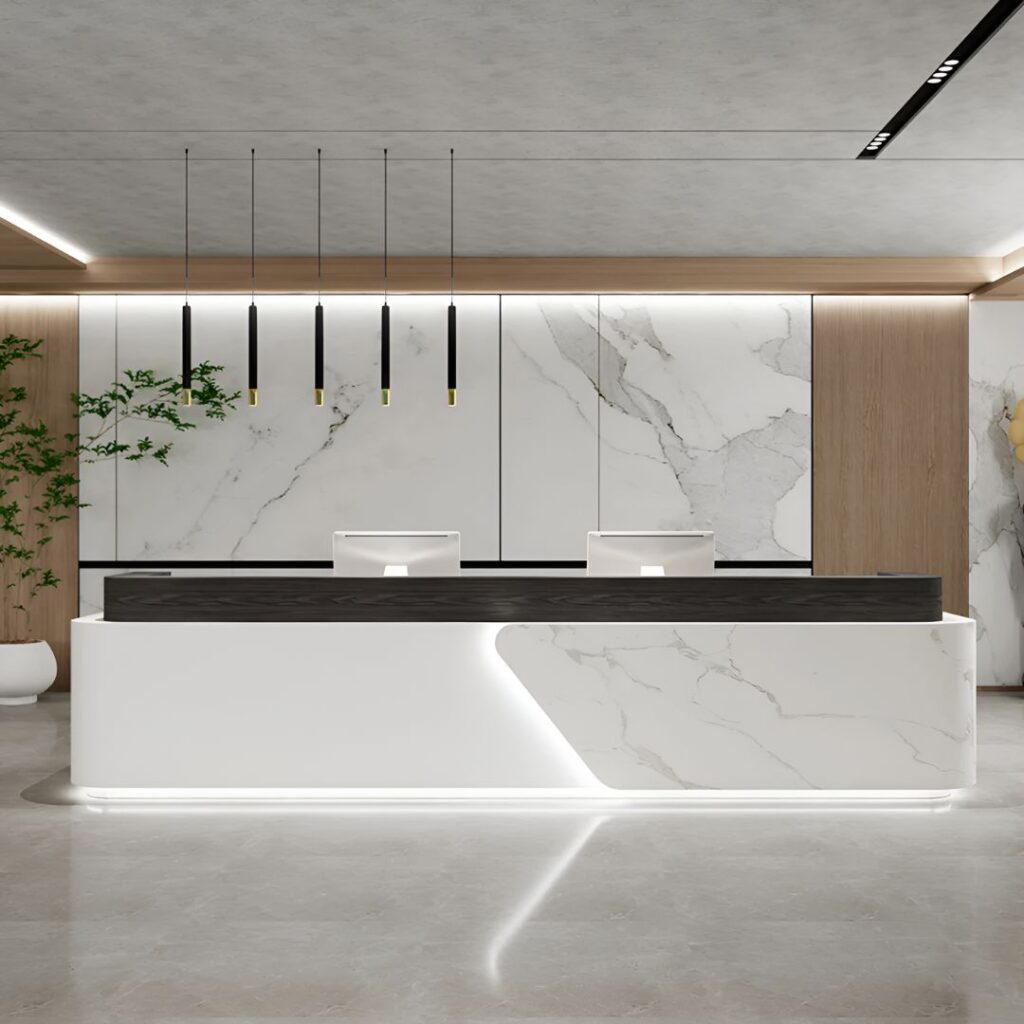 Vento Reception Desk - Sleek, Stylish & Perfect Desk
